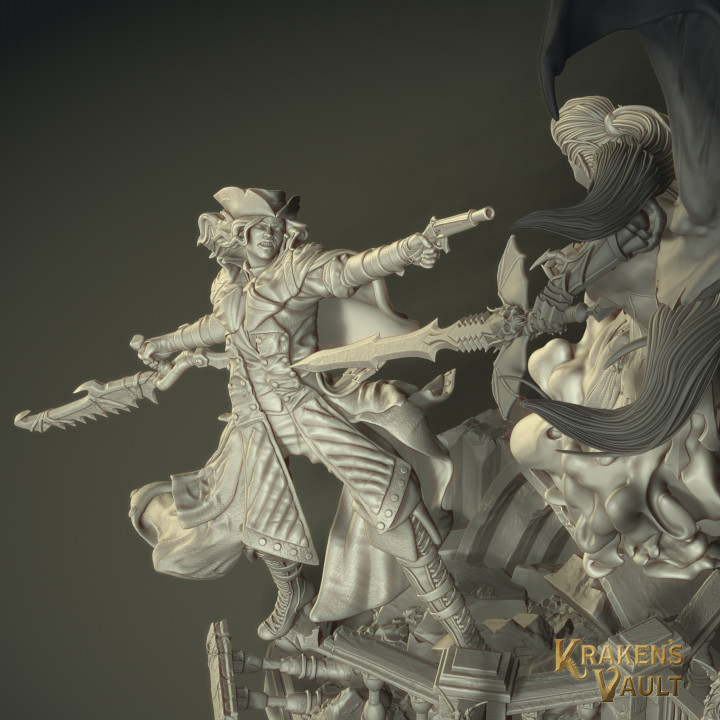3D Printable Hunter Showdown by Kraken's Vault