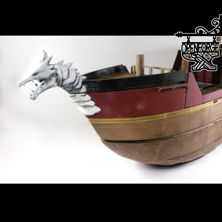 3D Printable OpenForge Pirate Ship by Devon Jones