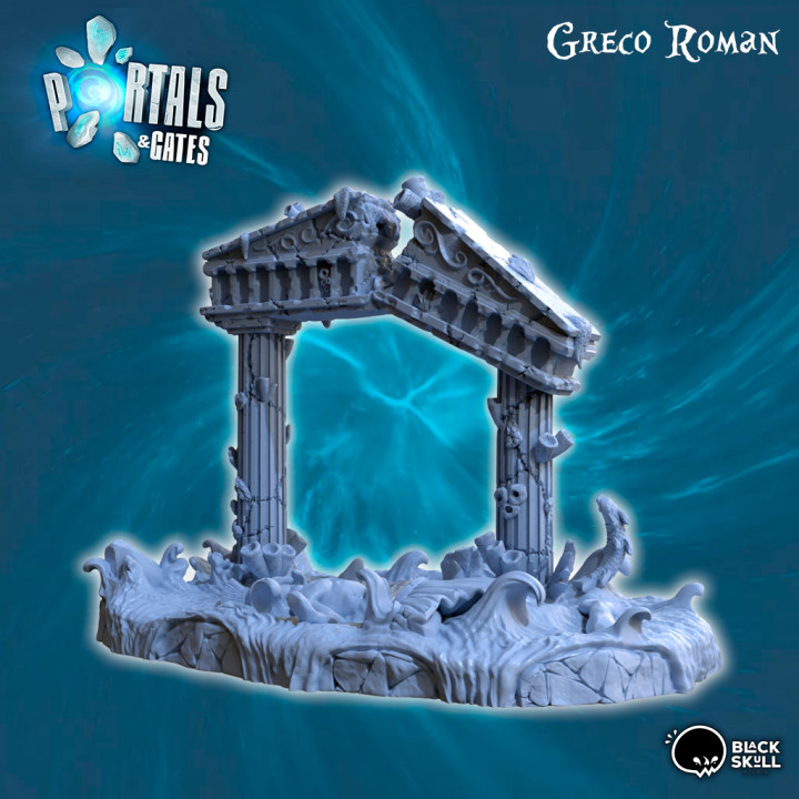 3D Printable Greco Roman Portal by Black Skull Studio