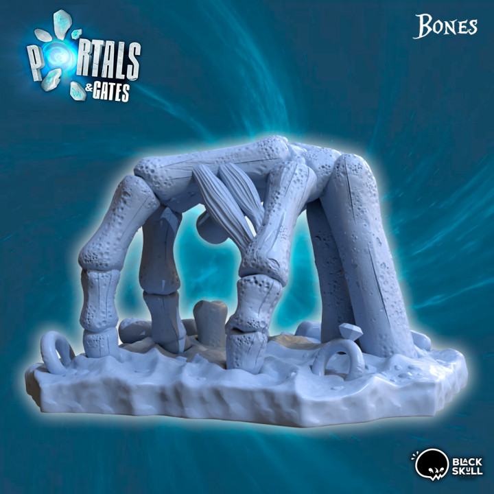 3D Printable Bones Portal by Black Skull Studio
