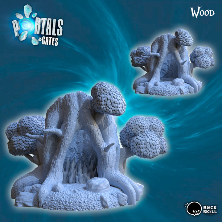 3D Printable Wood Portal by Black Skull Studio