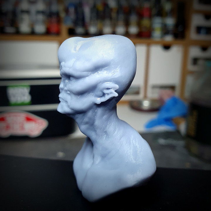 3D Printable Alien Bust by Momo