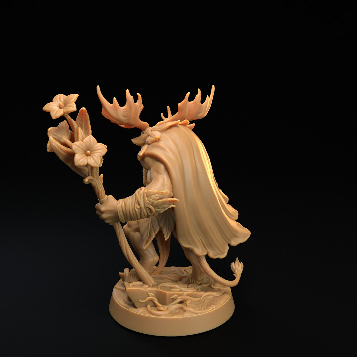 3D Printable Forestfolk Druid | Plus Upgrades | PRESUPPORTED | The Fae ...