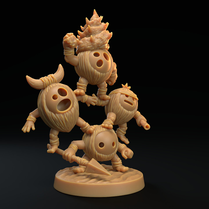 3D Printable Kakamora Command Group | PRESUPPORTED | The Sea Lords Tide ...