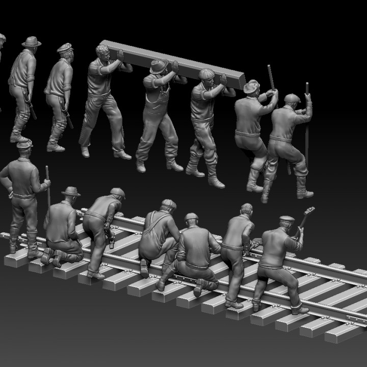 3D Printable workers railway by Dmitry Tishchenkov