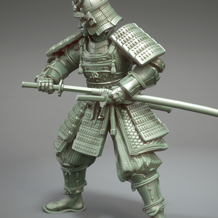 3D Printable Samurai by 3DArtGuy