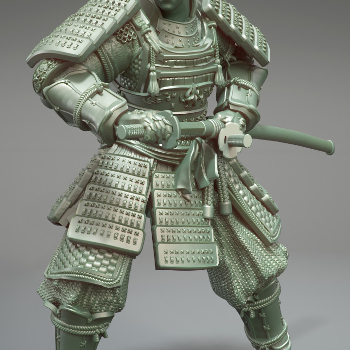 3D Printable Samurai by 3DArtGuy