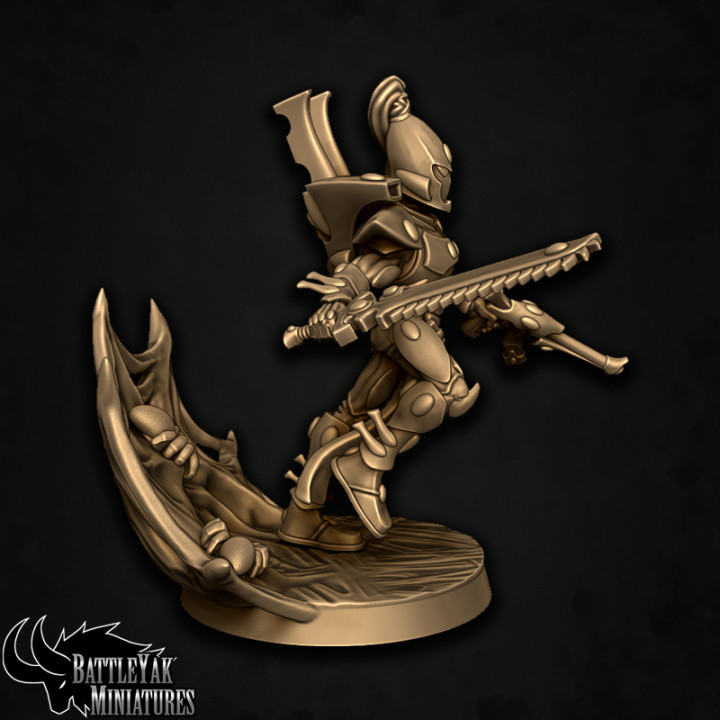 3D Printable Starweaver Strand Guardian C by Battle Yak Miniatures