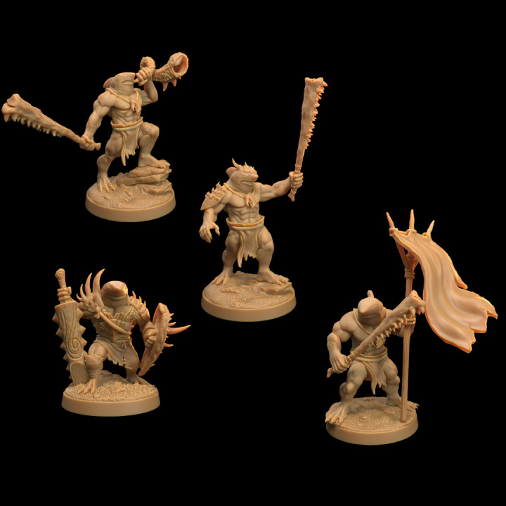 3D Printable The Sea Lords Tide Army | Soldier Tier | PRESUPPORTED ...