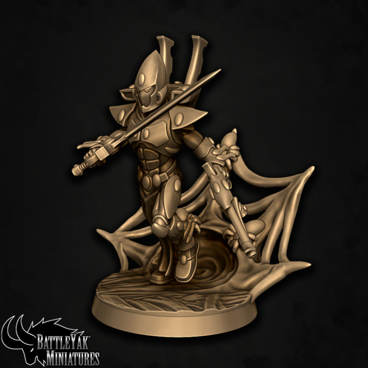 3D Printable Starweaver Strand Guardian F by Battle Yak Miniatures