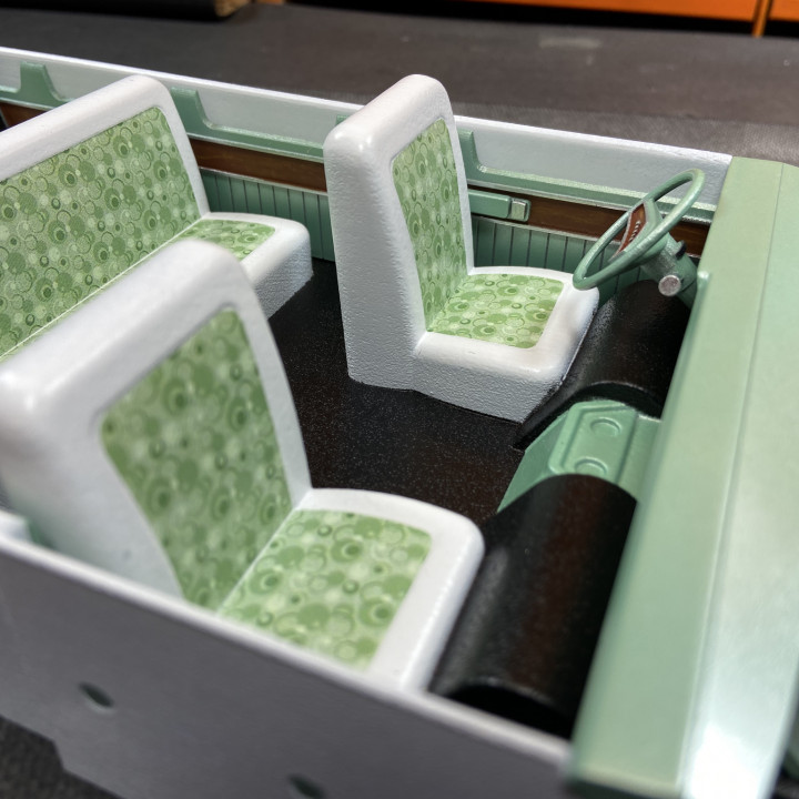 3D Printable Tamiya Lunchbox Dodge Van Full Passenger interior by AMPro ...