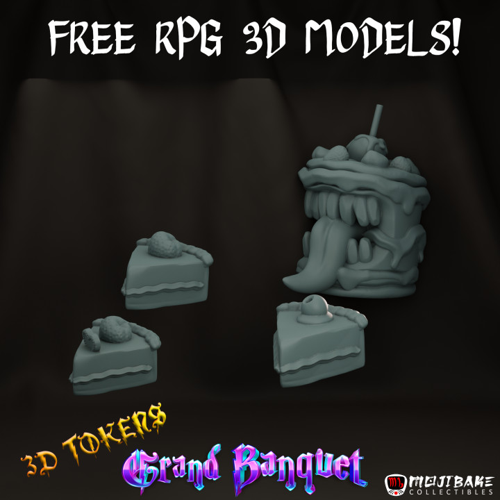 3D Printable Magic Treats, The Grand Banquet | Fantasy Miniature Food ...