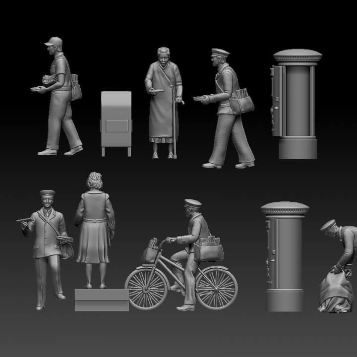 3D Printable POSTMEN by Dmitry Tishchenkov