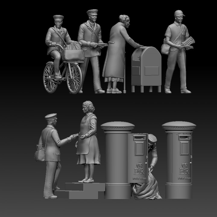 3D Printable POSTMEN by Dmitry Tishchenkov
