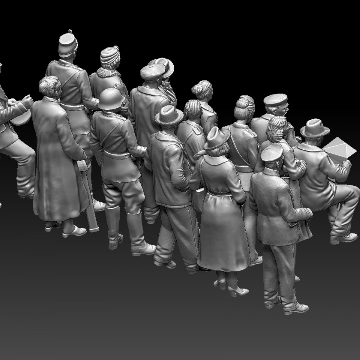 3D Printable people by Dmitry Tishchenkov