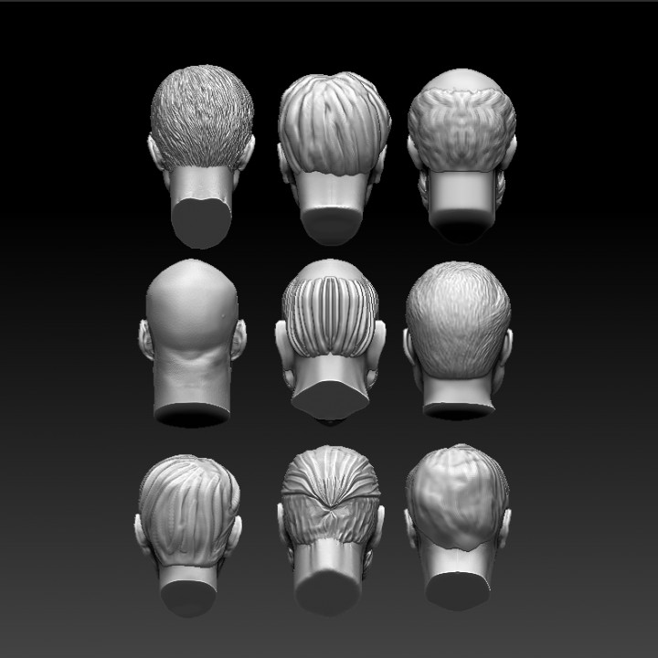 3D Printable heads by Dmitry Tishchenkov