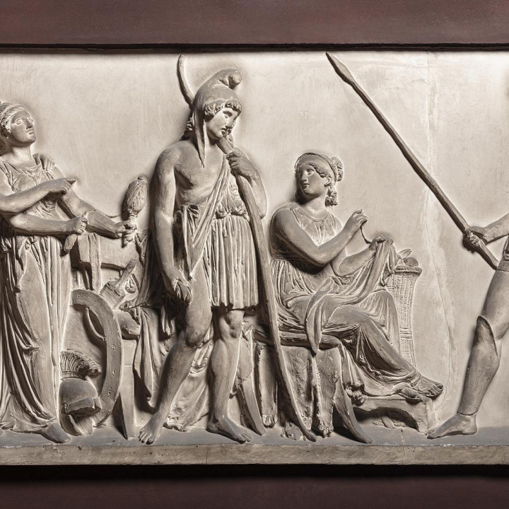 3D Printable Hector with Paris and Helen by Thorvaldsens Museum