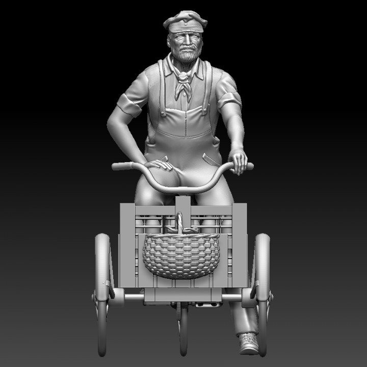 3D Printable cyclist by Dmitrii Tishchenkov