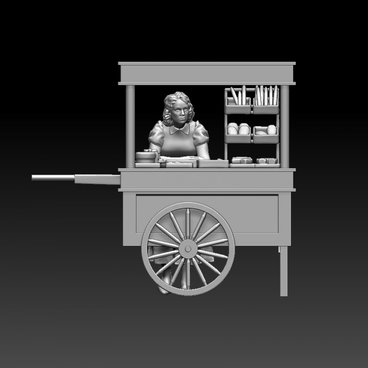 3D Printable street shop by 3Dimontis