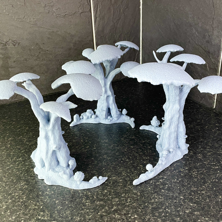 3D Printable Set of 3 Wild Forest (Tree) by Custom Miniature Maker