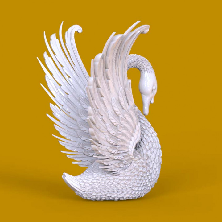3D Printable swan by Dmitry Tishchenkov