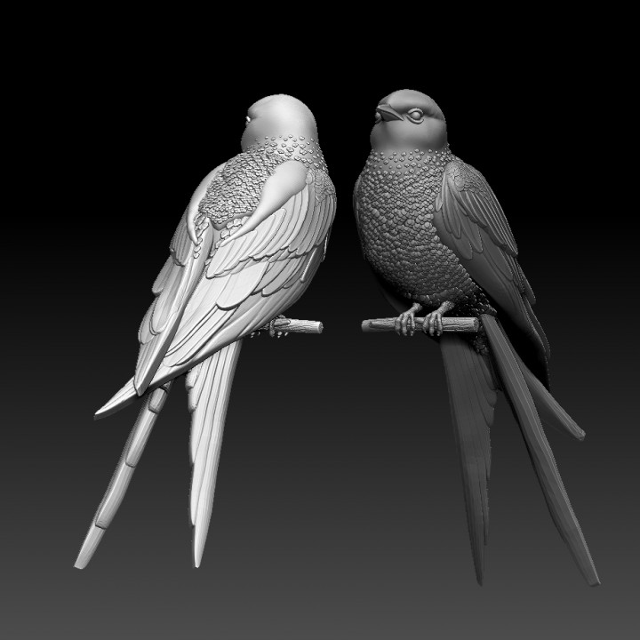 3D Printable swallow by Dmitry Tishchenkov