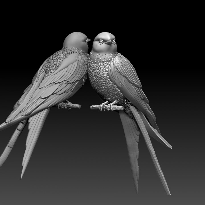 3D Printable swallow by Dmitry Tishchenkov