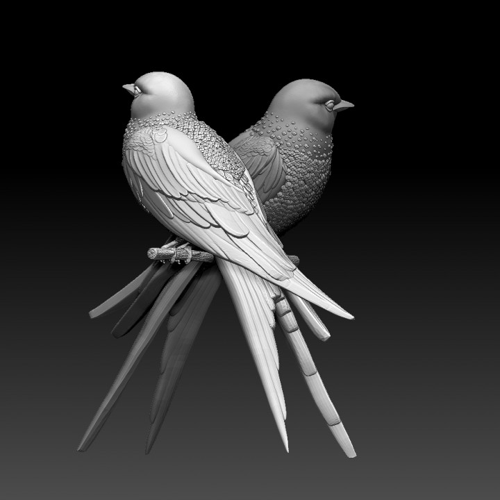 3D Printable swallow by Dmitry Tishchenkov