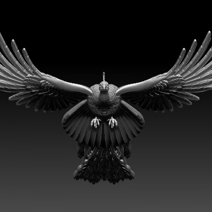3D Printable peacock by Dmitry Tishchenkov