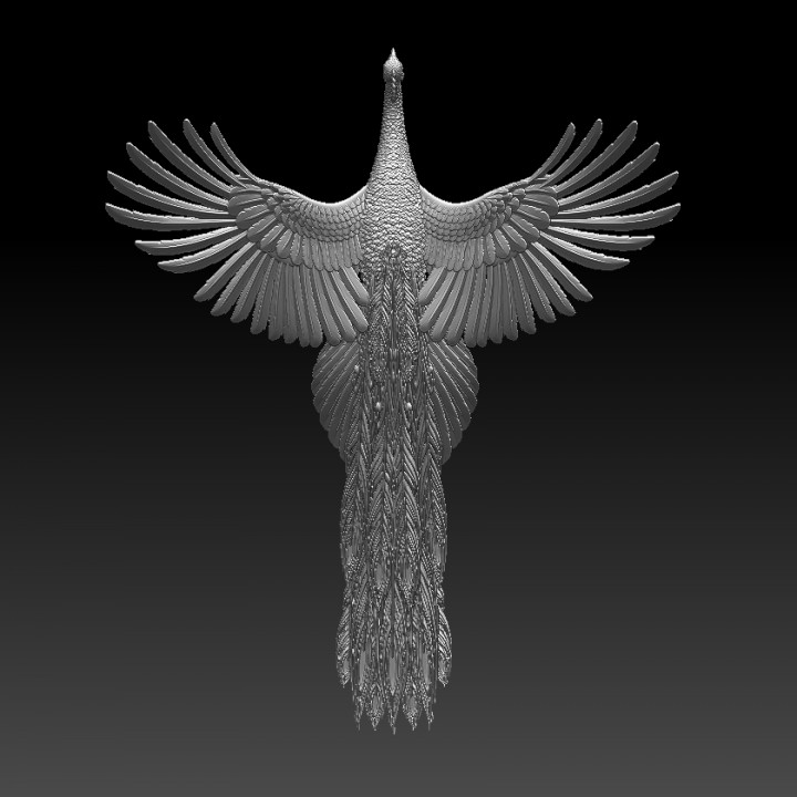 3D Printable peacock by Dmitry Tishchenkov