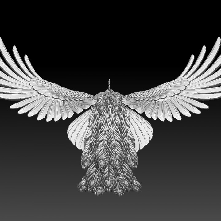 3D Printable peacock by Dmitry Tishchenkov