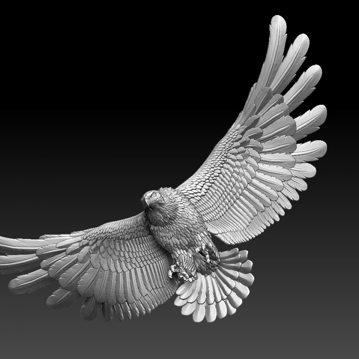 3D Printable eagle by 3Dimontis