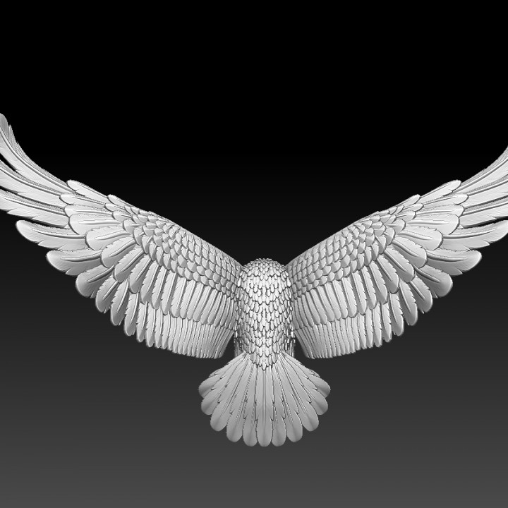 3D Printable eagle by 3Dimontis