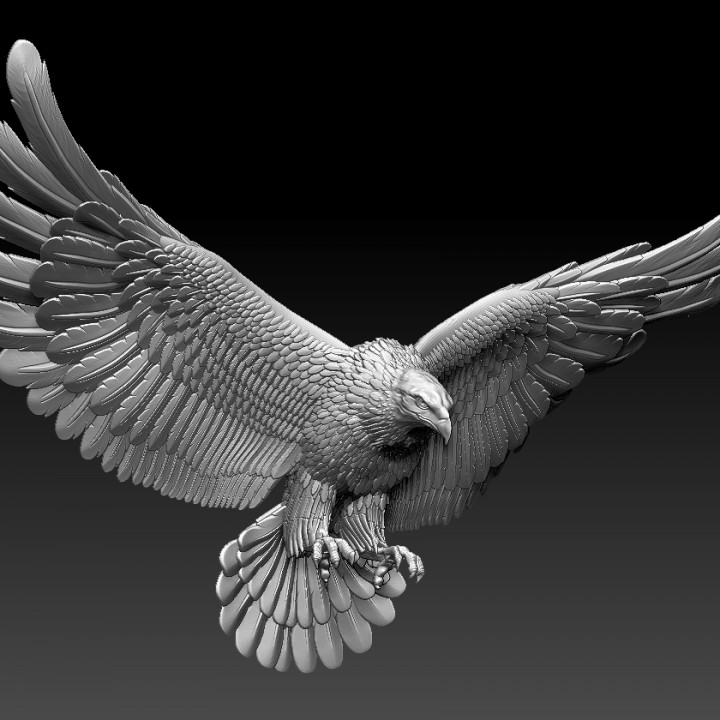3D Printable eagle by 3Dimontis