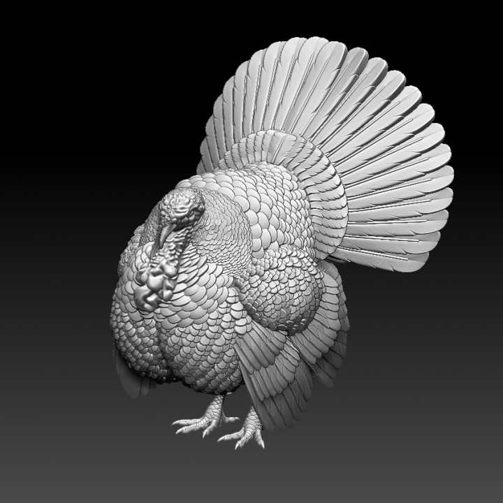 3D Printable turkey by 3Dimontis