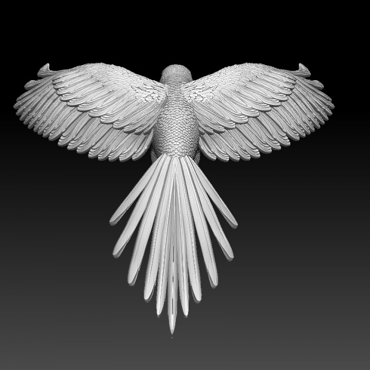 3D Printable parrot by 3Dimontis