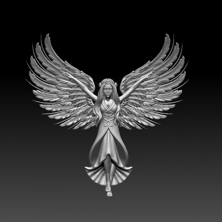 3D Printable angel by Dmitry Tishchenkov