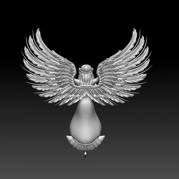 3D Printable angel by Dmitry Tishchenkov