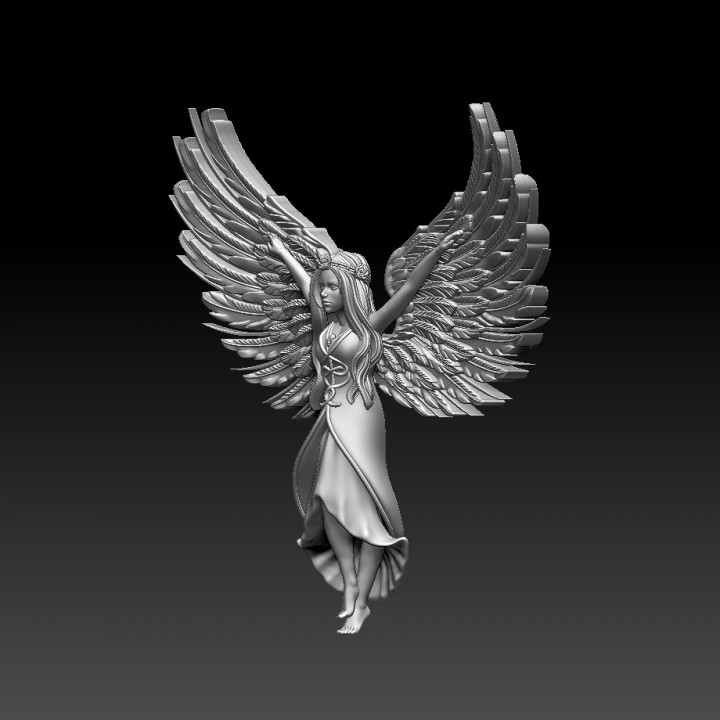 3D Printable angel by Dmitry Tishchenkov