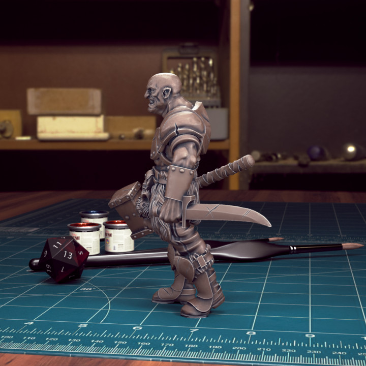 3D Printable DnD Heroes Goliath Fighter Male [Pre-Supported] by ...