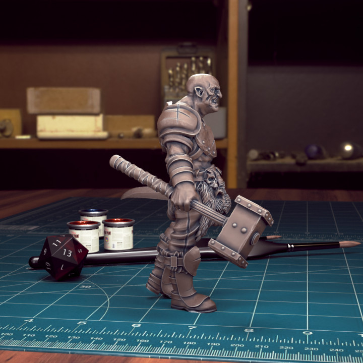 3D Printable DnD Heroes Goliath Fighter Male [Pre-Supported] by ...
