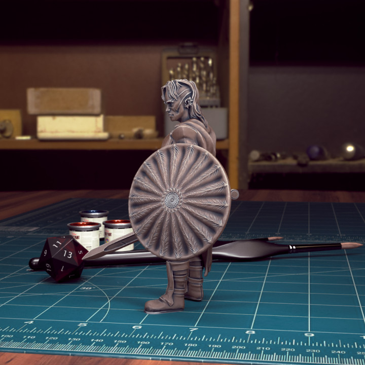 3D Printable DnD Heroes Goliath Fighter Female [Pre-Supported] by ...