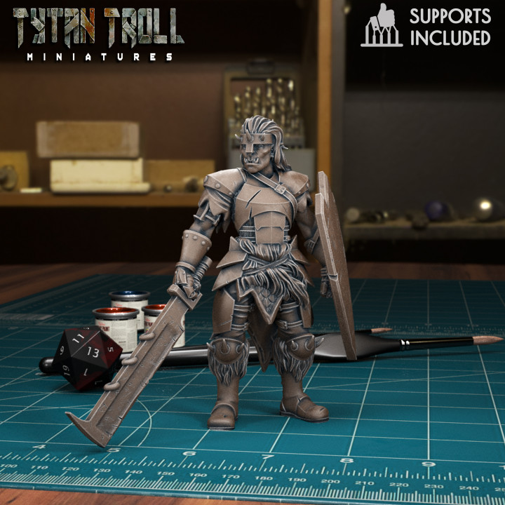 3D Printable DnD Heroes Fighters Female Bundle [Pre-Supported] by ...