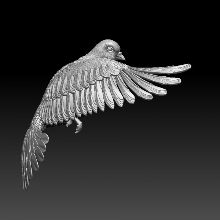 3D Printable pigeon by Dmitry Tishchenkov