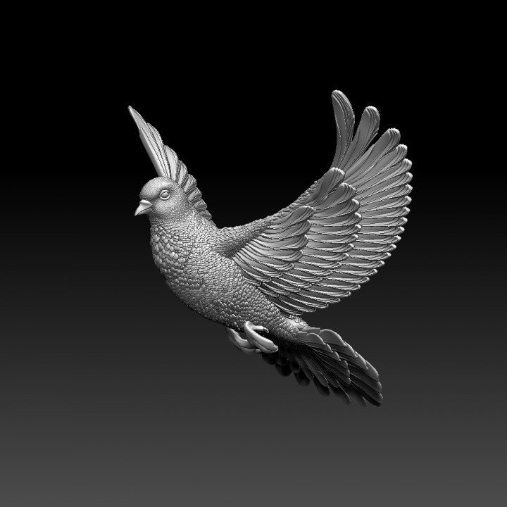 3D Printable pigeon by Dmitry Tishchenkov