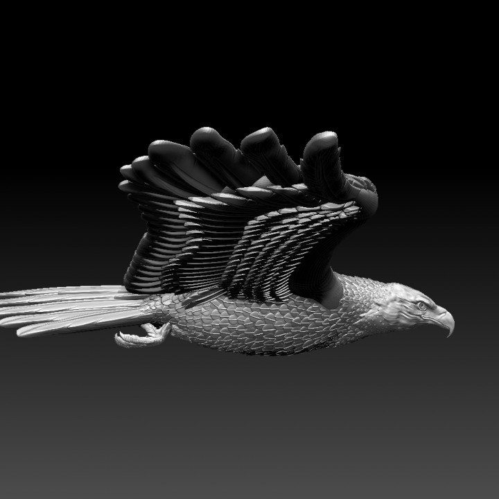 3D Printable eagle by Dmitry Tishchenkov