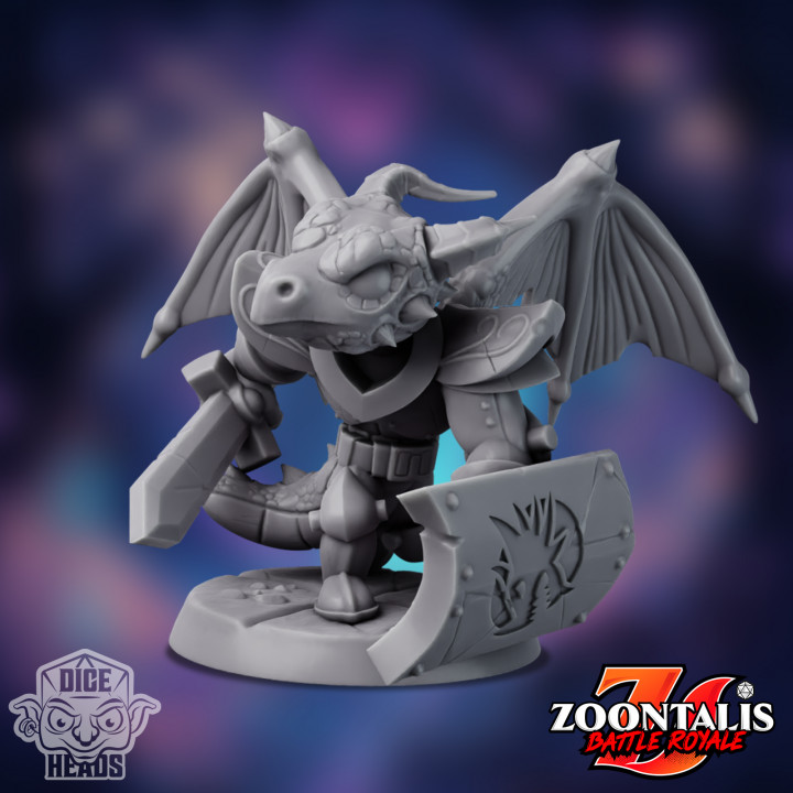 3D Printable Dragon Kin Collection (pre-supported included) by Dice Heads