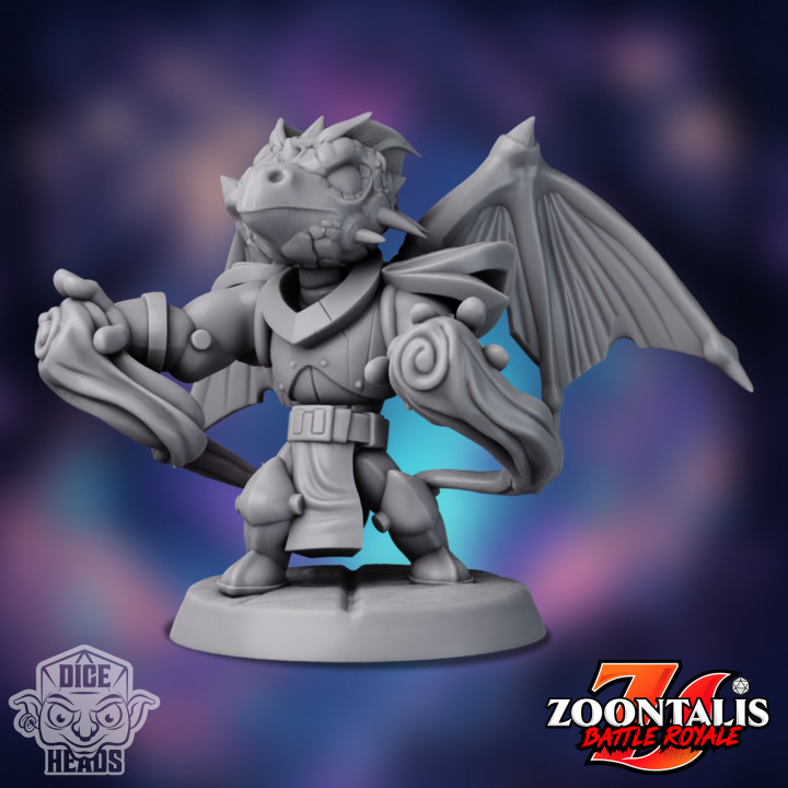 3D Printable Dragon Kin Collection (pre-supported included) by Dice Heads