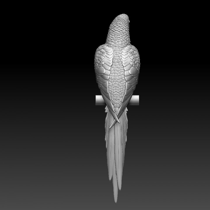 3D Printable parrot by 3Dimontis