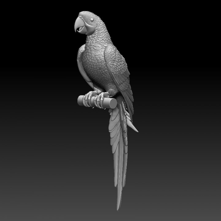 3D Printable parrot by 3Dimontis